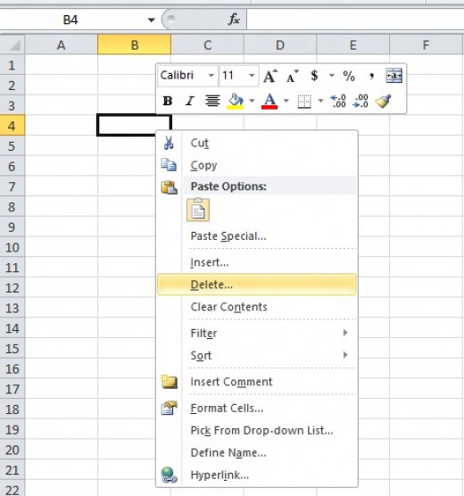 VBA Clear Contents Delete And Insert Cells In Excel Hubpages 13560