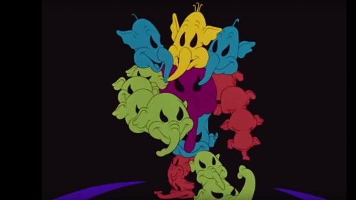 Scary Disney: Dumbo: The Roustabouts, The Crows and the Pink Elephants ...