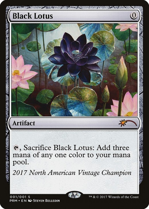 Black Lotus Card MTG Magic Black Lotus 6x9 Jumbo Oversized Promo Rare 