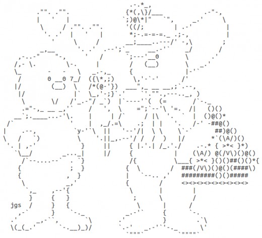 Cute Unicode Bear Hug Text Art For You Cool Ascii