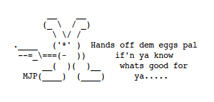 Easter Bunnies and Chocolate Rabbits in ASCII Text Art | Holidappy