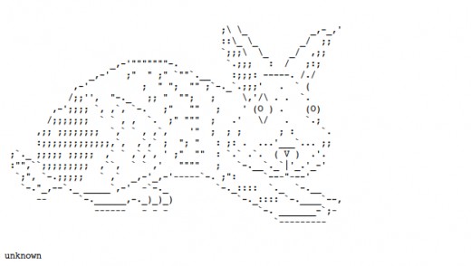 Easter Bunnies and Chocolate Rabbits in ASCII Text Art | Holidappy