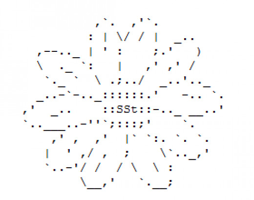 Romance in Email: ASCII Text Art Flowers | hubpages