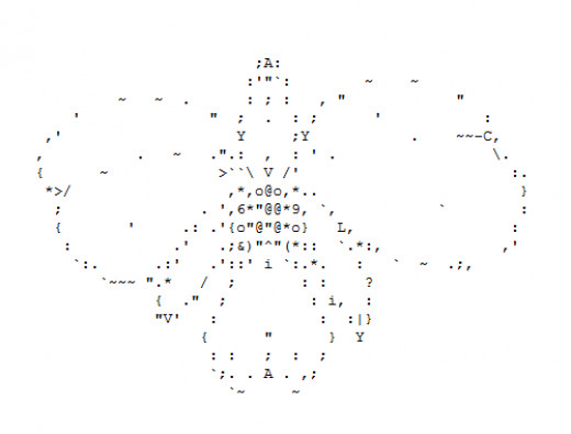 Romance in Email: ASCII Text Art Flowers | hubpages