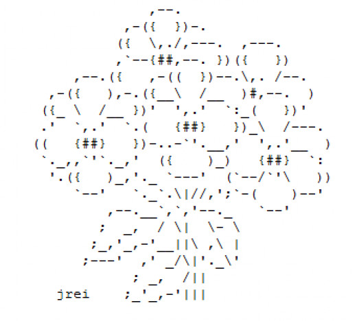 Romance in Email: ASCII Text Art Flowers | hubpages