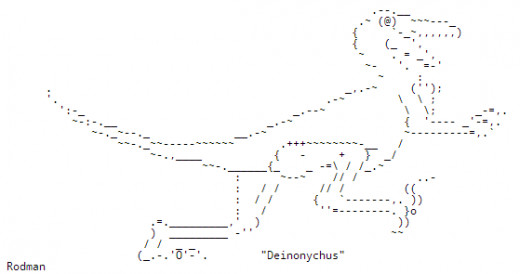 Dinosaurs in ASCII Text Art | HubPages
