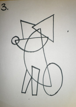 How to Draw a Simple Cartoon Dog With Oil Pastels