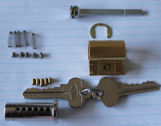 Cylindrical Lockset Exploded View