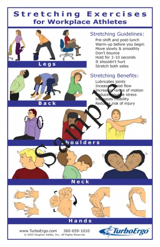 Exercise Made Fun and Safe - Work Safety - Stretching Posters | HubPages