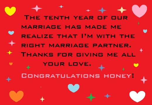 Happy 10th Year Wedding Anniversary Wishes And Quotes Hubpages