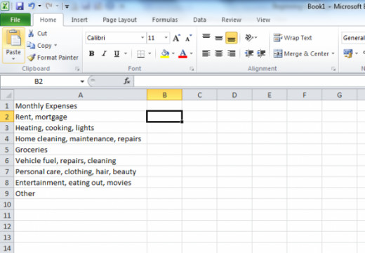 How To Make A Household Expenses Spreadsheet